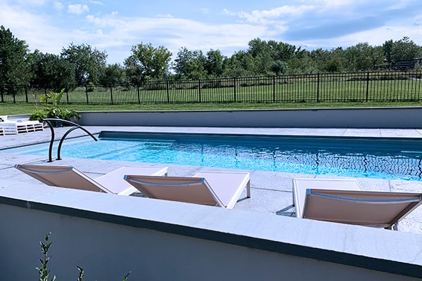 Illusion Fiberglass Pool Oconomowoc WI | Rectangular Pool