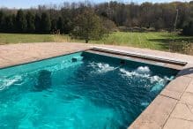 40' Coral Blue Illusion Pool - Brinkmann Fiberglass Pools