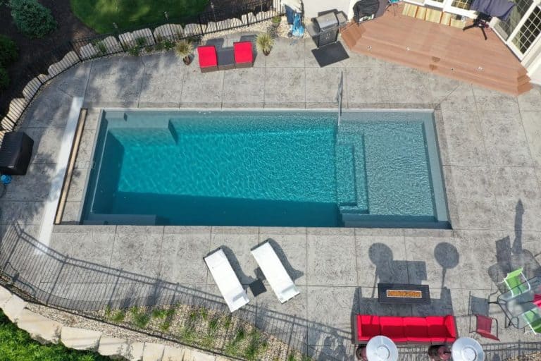 Illusion Fiberglass Pool Oconomowoc WI | Rectangular Pool