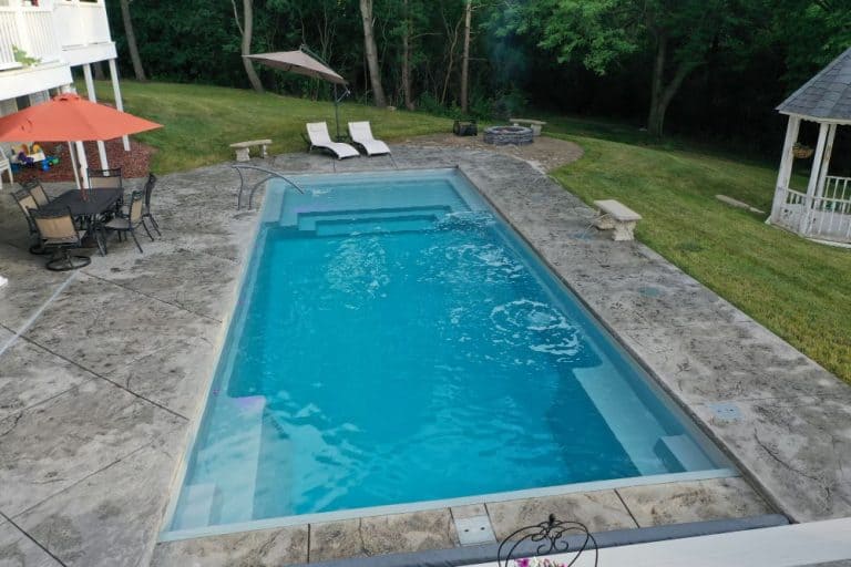 Illusion Fiberglass Pool Oconomowoc WI | Rectangular Pool