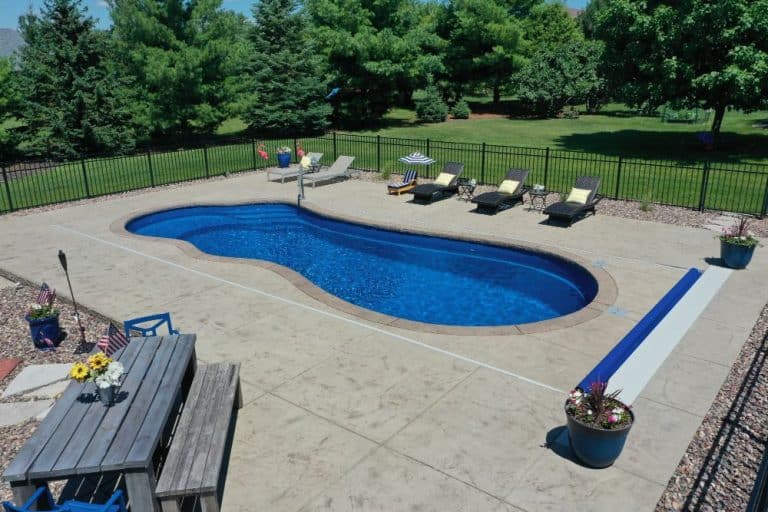 Waukesha County Fiberglass Inground Pool Installation