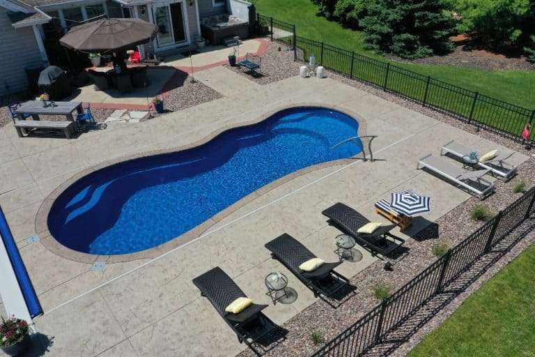 Waukesha County Fiberglass Inground Pool Installation