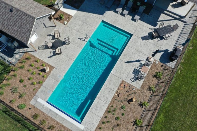 Lake Mills Fiberglass Inground Pool Installation