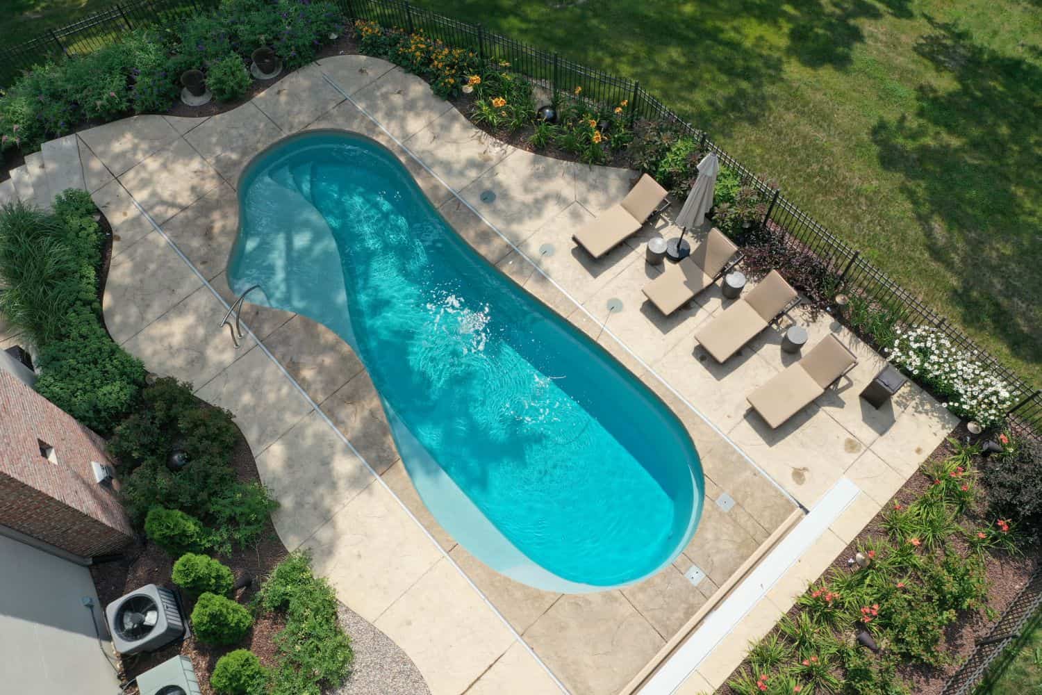Waukesha County Fiberglass Inground Pool Installation